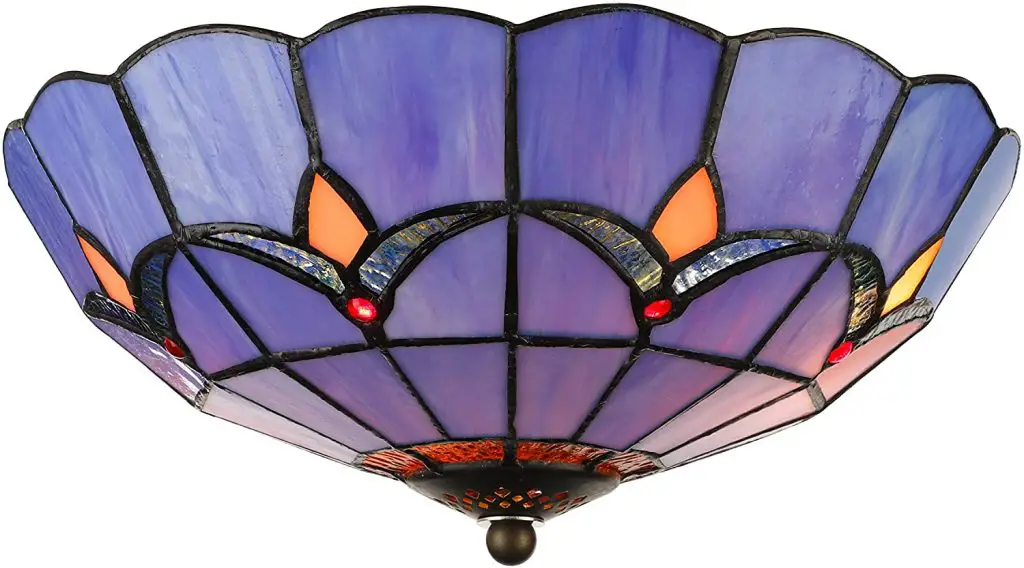 The 8 Best Tiffany Style Flush Mount Ceiling Lights - RatedLocks