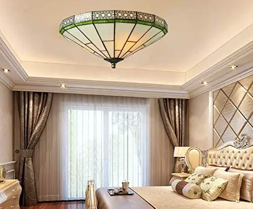The 8 Best Tiffany Style Flush Mount Ceiling Lights - RatedLocks